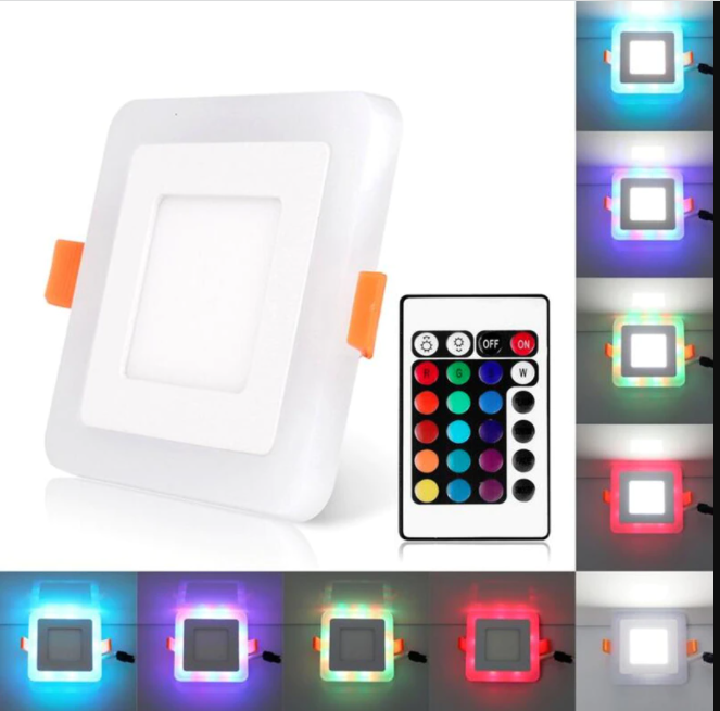 LED TWO COLOR PANEL LIGHT RGB ( WITH REMOTE ) – WESTORE