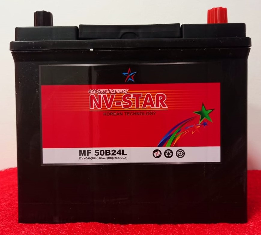 NV-STAR CAR BATTERY 40AH (20HRS) MF 50B24L – WESTORE