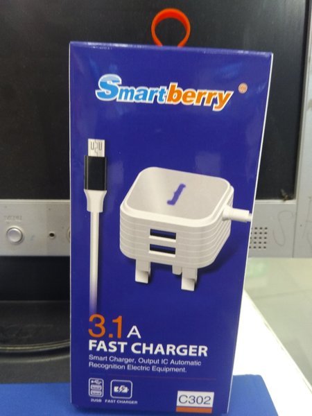 SMART BERRY FAST CHARGER 3.1A TYPE-C C302i – WESTORE