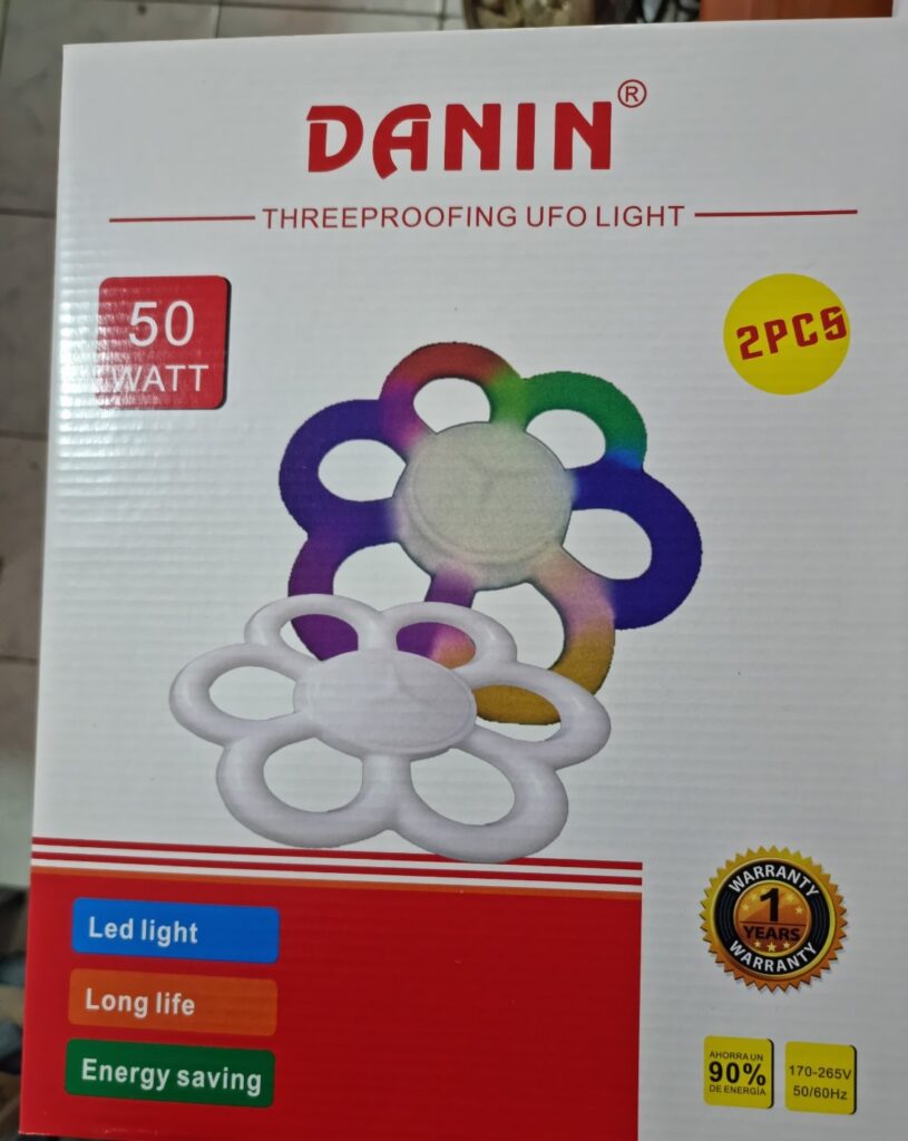 DANIN LED LIGHT 2PCS 50WATT ( THREE PROOFING UFO LIGHT ) – WESTORE