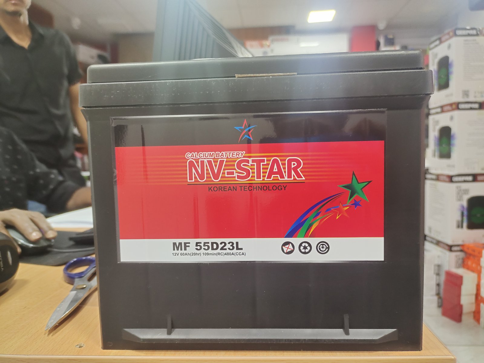 NV-STAR CAR BATTERY MF 55D23L 60AH (20HRS) 12V – WESTORE
