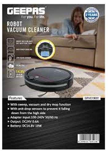 GEEPAS ROBOT VACUUM CLEANER GRVC19031 – WESTORE