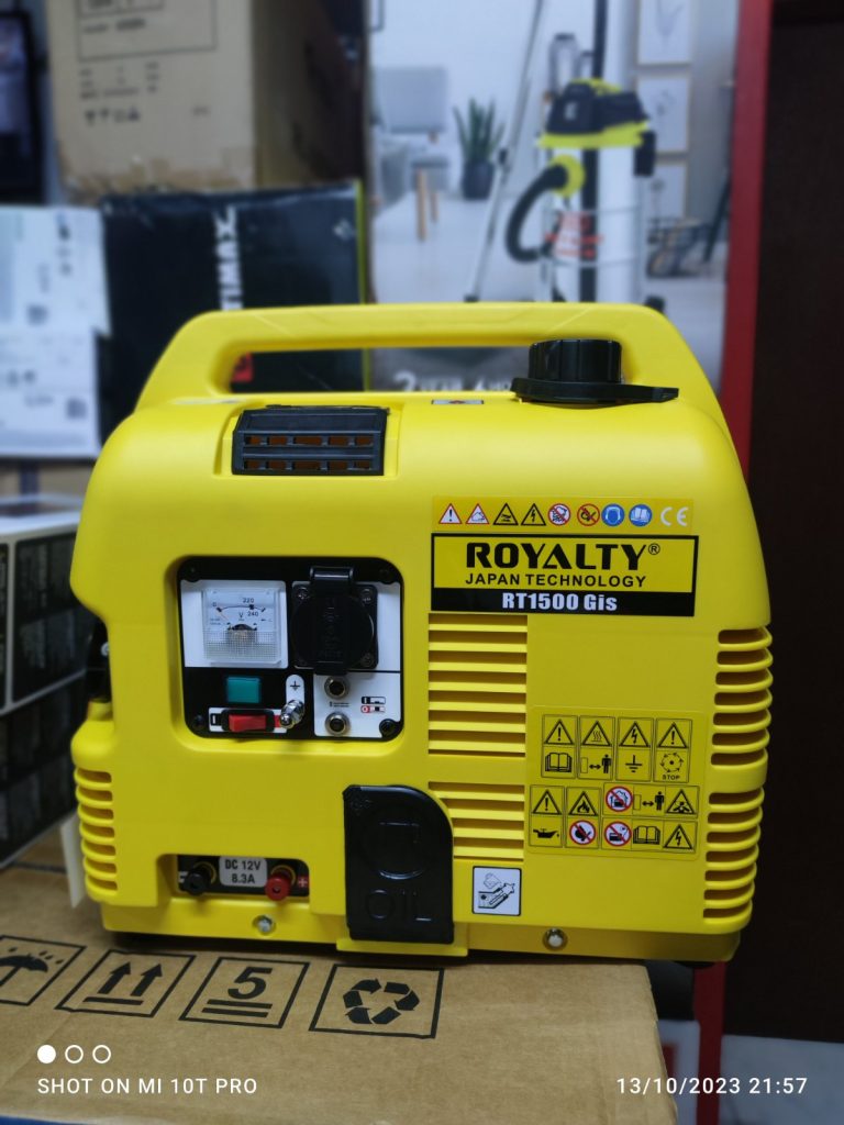 ROYALTY JAPAN SOUNDPROOF GENERATOR GASOLINE RT1500GIS 1.2KVA – WESTORE