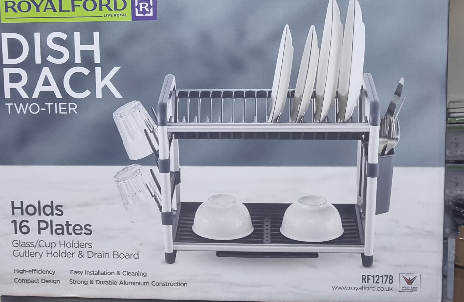 ROYALFORD DISH RACK TWO-TIER RF12178 – WESTORE